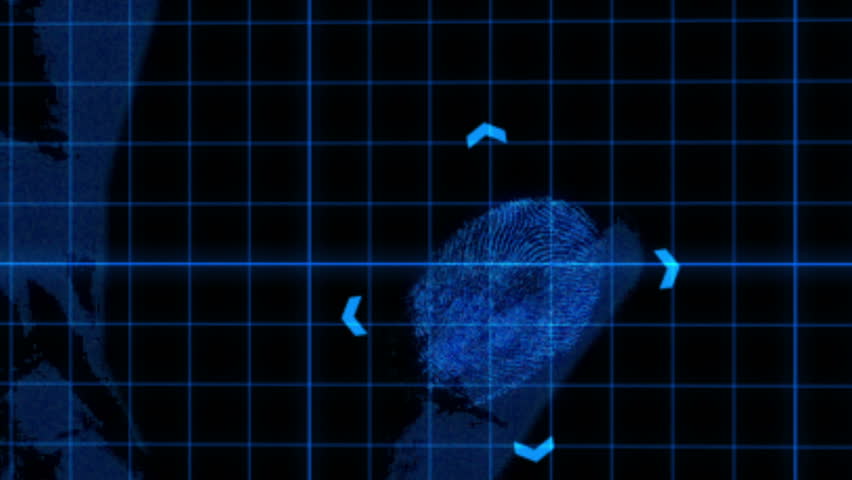 hand scanner animation on black background Stock Footage Video (100% ...