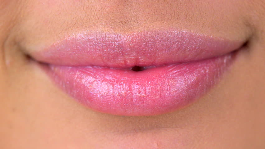 extreme close woman's lips Stock Footage Video (100% Royalty-free ...
