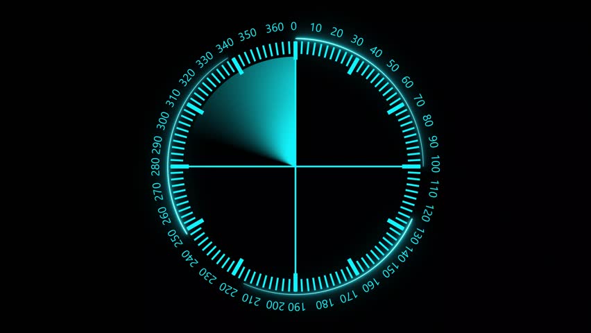 Color Rader Searching Animation Rader Hud Technology Signal Waves