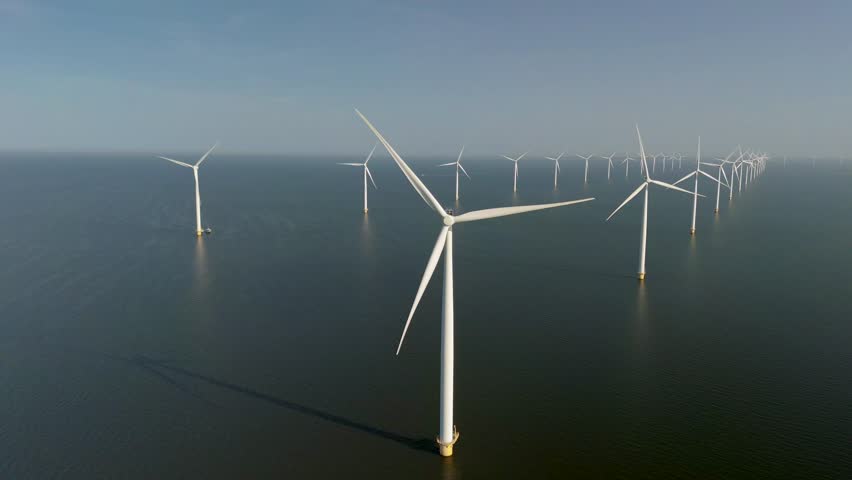 Discover Flevoland in the Netherlands, famous for its wind turbines ...