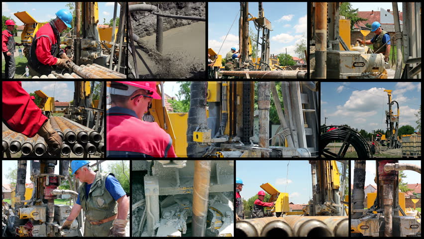 drilling rig workers work oil gas Stock Footage Video (100% Royalty ...