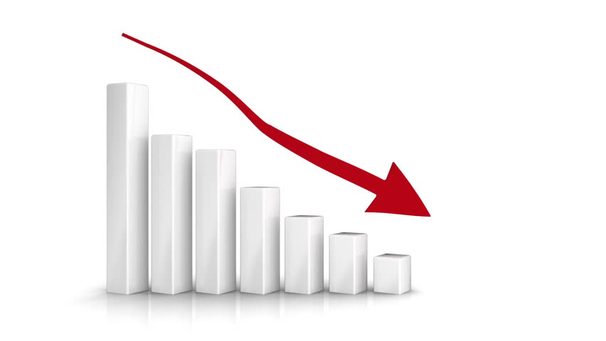 graph direction going down animation Stock Footage Video (100% Royalty ...