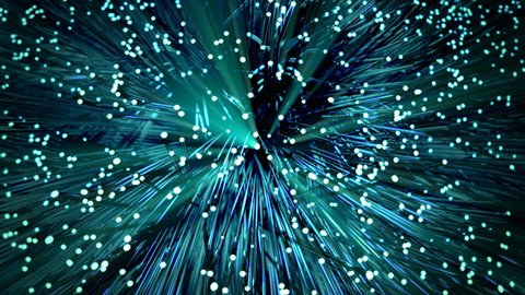 Optical Fibers Animation Distribution Light Signal Stock Footage Video ...