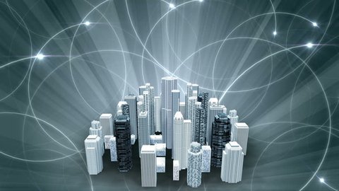 Futuristic Business Network Concept Hitech Cloud Stock Vector (Royalty ...