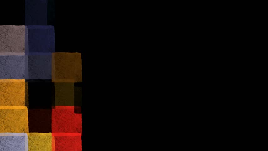 Pop Art Colorful Squares Animation On Stock Footage Video (100% Royalty ...