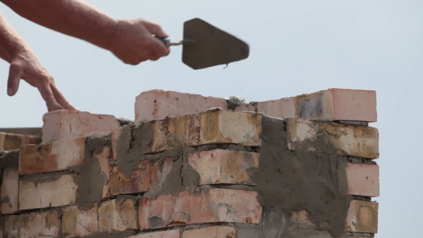 bricklayer work Stock Footage Video (100% Royalty-free) 3613607 ...