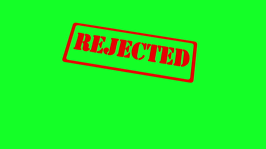 animation rejected stamp on green screen Stock Footage Video (100% ...