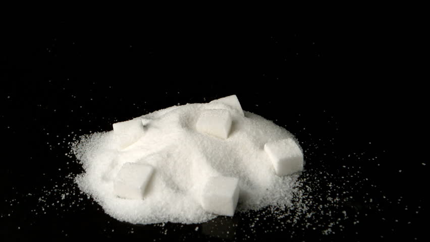 sugar cube falling pile powder slow Stock Footage Video (100% Royalty ...