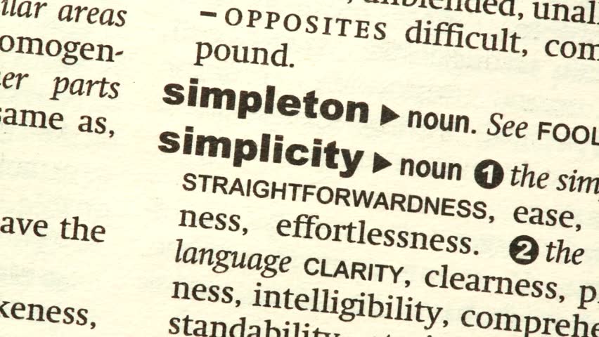 Simplicity Highlighted Green Dictionary Stock Footage Video (100% ...
