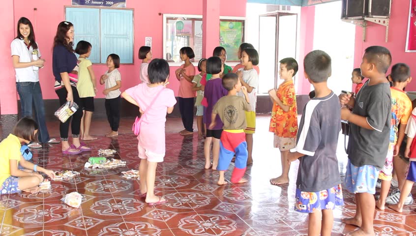 children stand rowchildren kindergarten standing line Stock Footage ...