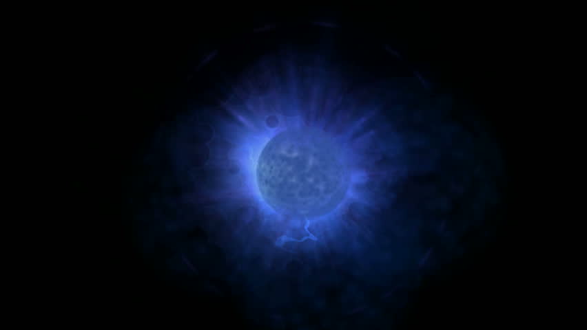 Blue Planet Power Explosion Rays Stock Footage Video (100% Royalty-free ...