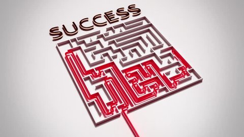 Finding Way Succes Complex Maze 3d Stock Footage Video (100% Royalty ...