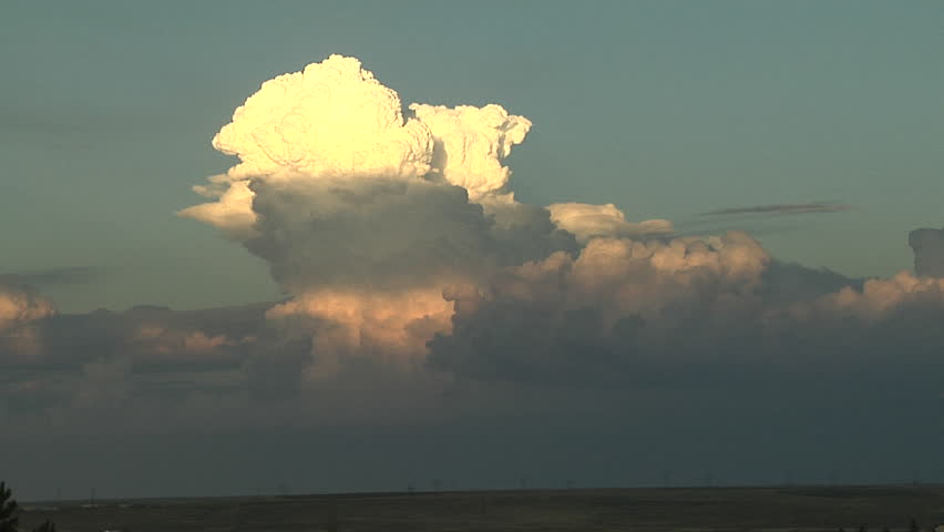 explosive convection intense thunderstorm development very Stock ...