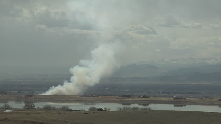 turbulent smoke grass fire shows unstable Stock Footage Video (100% ...