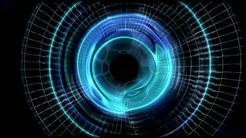 hyper jump time concept blue loop Stock Footage Video (100% Royalty ...