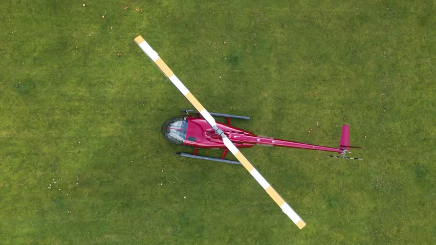 helicopter shutting down engines red blades rotors aviation intricacies ...