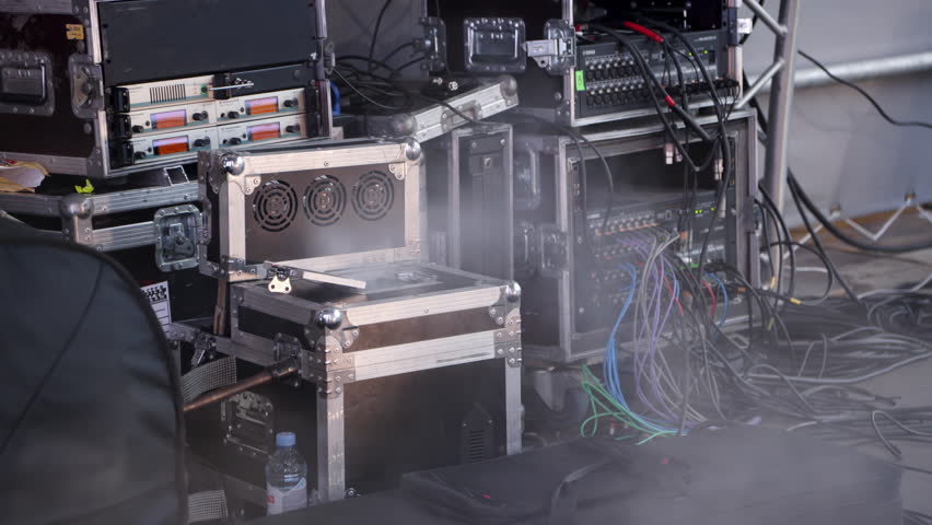 Comprehensive Stage Equipment and Detailed Lighting Setup with Various ...