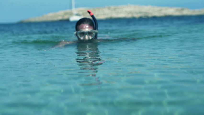 Man Freediving in the Sea, Stock Footage Video (100% Royalty-free ...