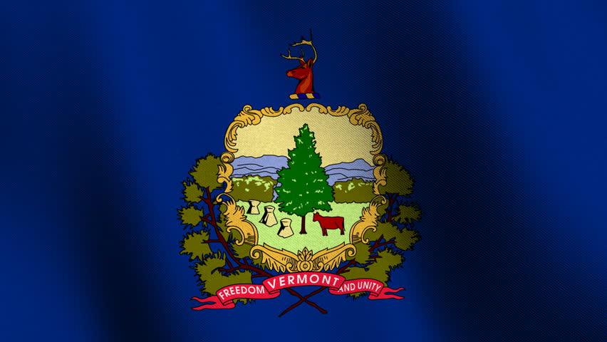 seamless loop vermont state flag highly Stock Footage Video (100% ...