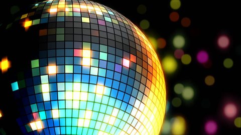 animated colored mirror ball Stock Footage Video (100% Royalty-free ...