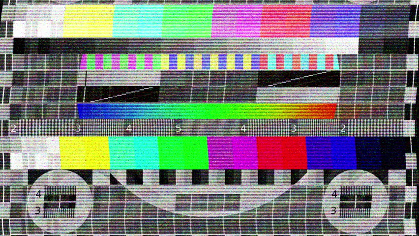ntsc - tv test card malfunction Stock Footage Video (100% Royalty-free ...