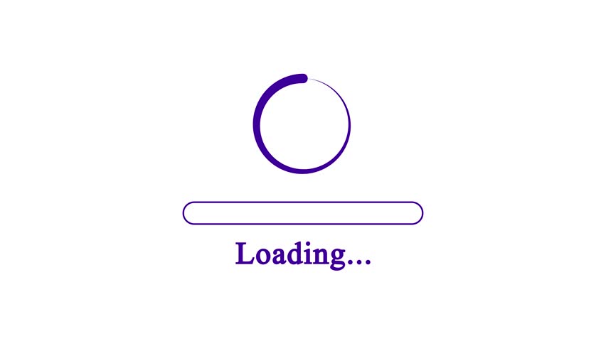 Simple loading bar icon animation. Progress Bar, installing, connecting, download progress ...