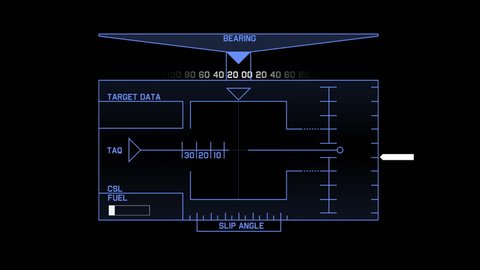 Drone Hud Overlay Looped Animation Elements Stock Footage Video (100% ...