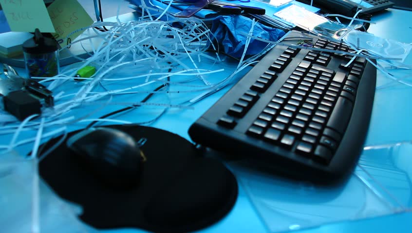 Chaotic Office, Bad Worker, Mess Stock Footage Video (100% Royalty-free ...