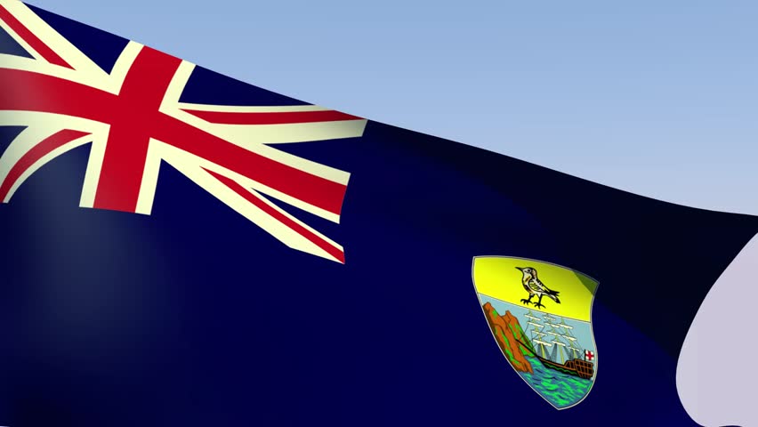 Flag of Saint Helena Stock Footage Video (100% Royalty-free) 3702914 ...