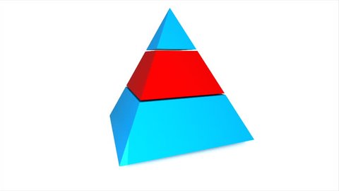 Vector Three Colour Pyramid Stock Vector (Royalty Free) 74912311 ...