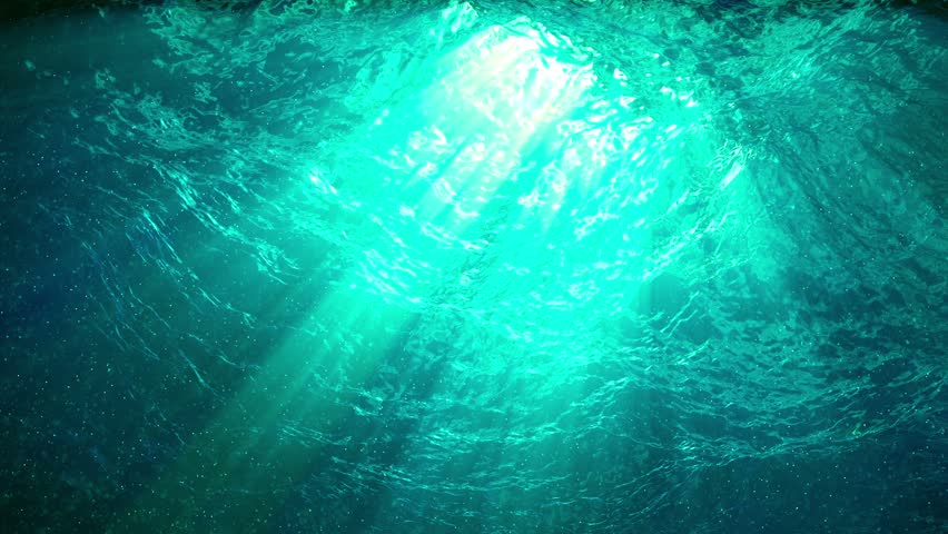 Looping Animation Ocean Waves Underwater Floating: video de stock ...
