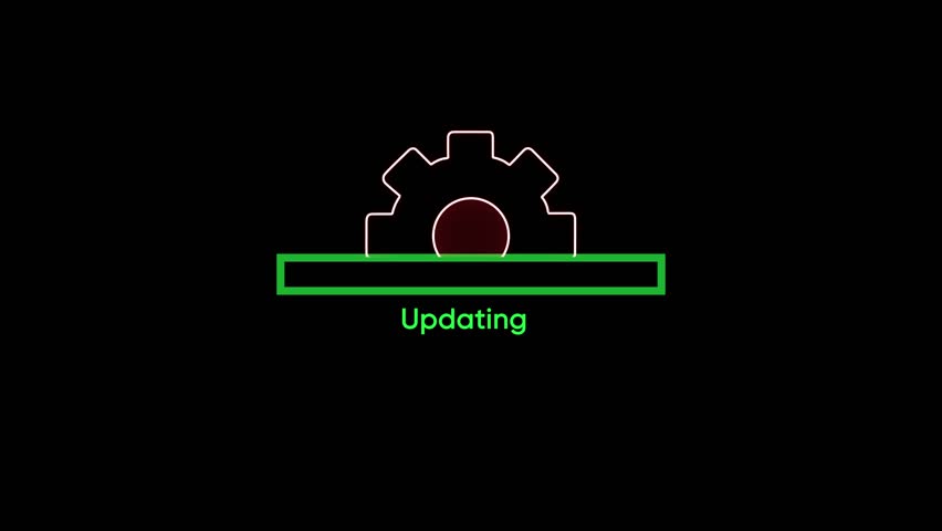 Operating system upgrade concept, software updating and process ...