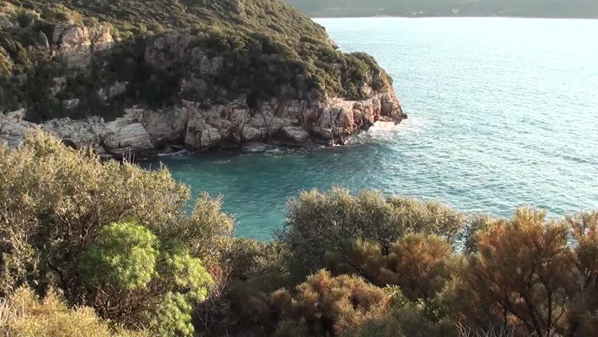Azure Bay Top View, Preserved Stock Footage Video (100% Royalty-free ...