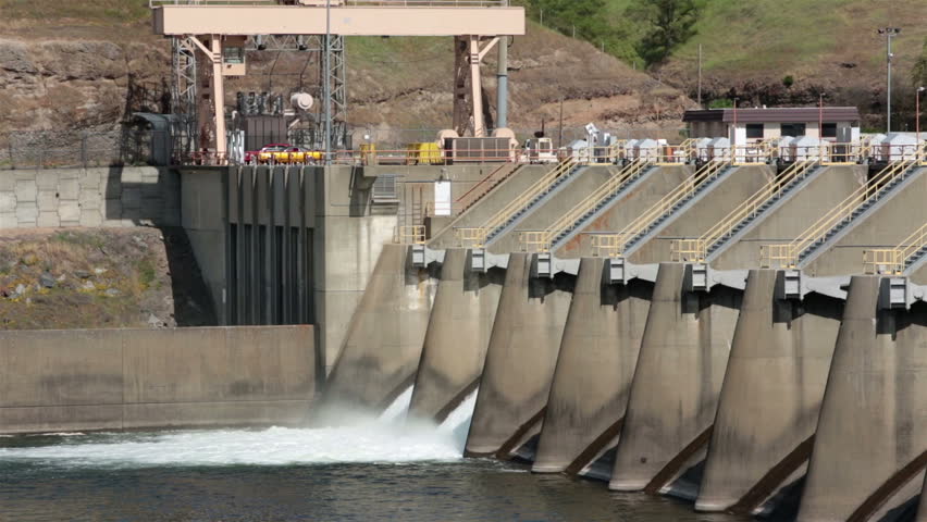 Nimbus Dam Spillway Sacramento California. Stock Footage Video (100% ...