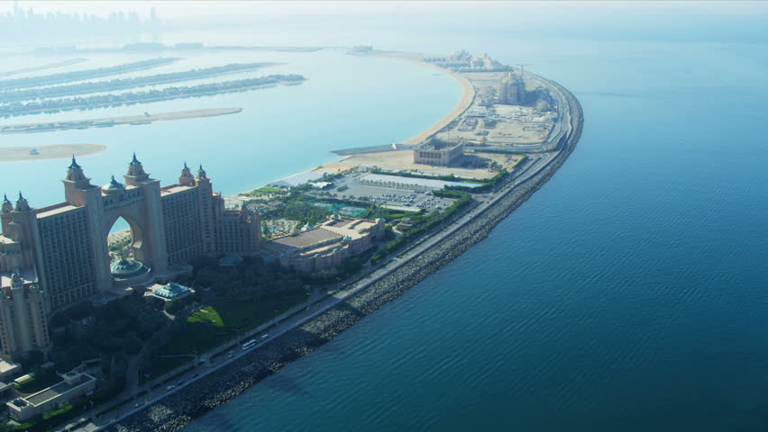 Aerial View Palm Atlantis On Stock Footage Video (100% Royalty-free ...