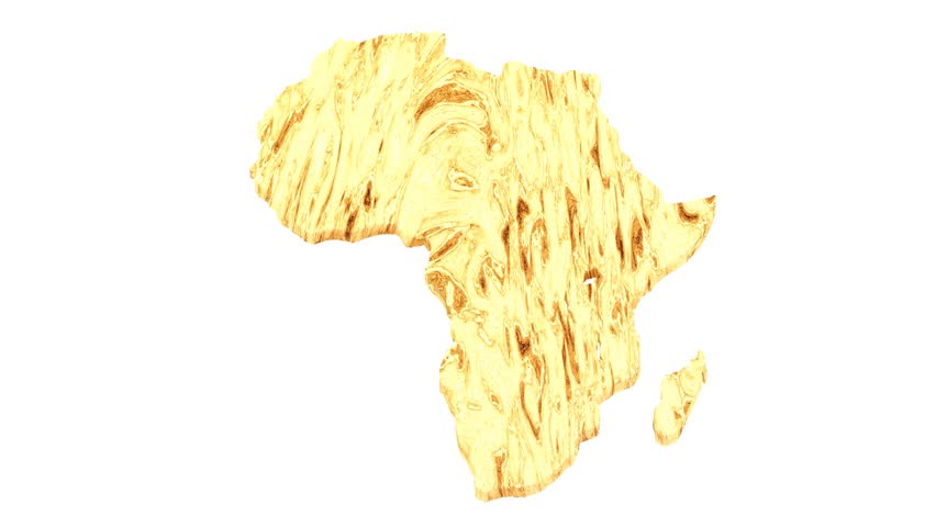 Realistic 3D animation of the African continent featuring a high ...