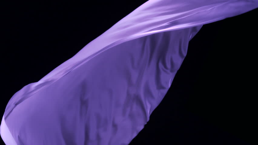 Flowing Purple Cloth Shooting with Stock Footage Video (100% Royalty ...