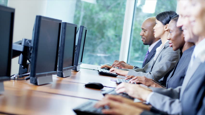 Multi Ethnic it Team Working Stock Footage Video (100% Royalty-free ...