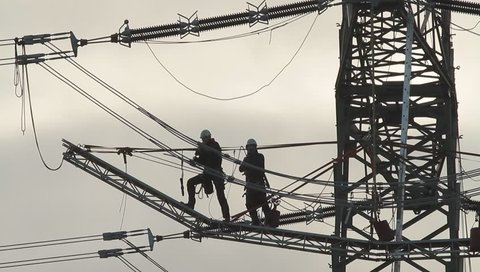 Building Power Line Stock Footage Video (100% Royalty-free) 3780524 ...