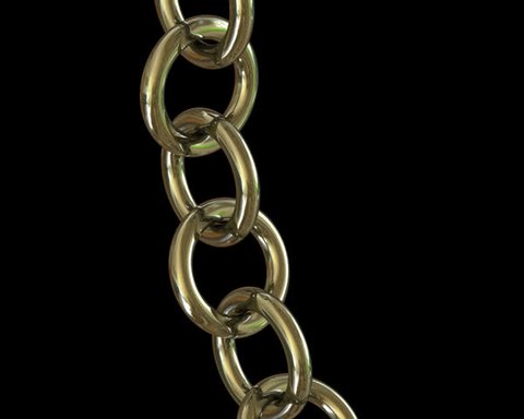 Gold Chain 4k 3d Animation Golden Stock Footage Video (100% Royalty ...