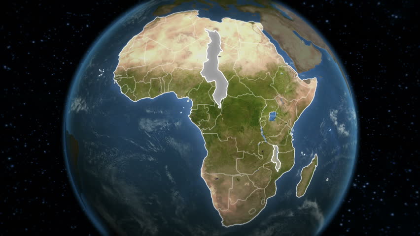 loopable spinning earth african country maps Stock Footage Video (100% ...