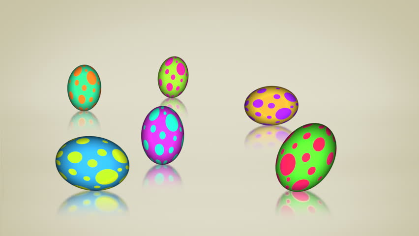 animated easter eggs rolling shadow Stock Footage Video (100% Royalty ...