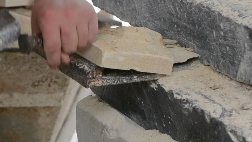Stone Masonry Work Stock Footage Video (100% Royalty-free) 3792827 ...