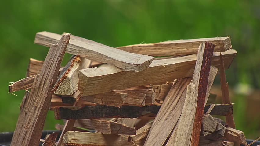 Preparation of Woods for Barbecue Stock Footage Video (100% Royalty ...