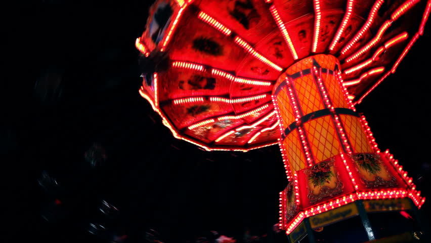 State Fair Carousel Swing Spins Stock Footage Video (100% Royalty-free ...