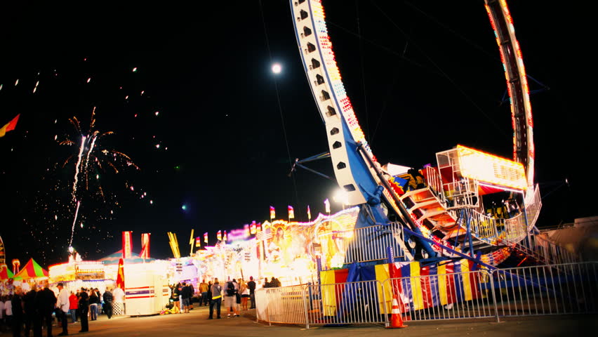 Time Lapse of Fair Midway Stock Footage Video (100% Royalty-free ...