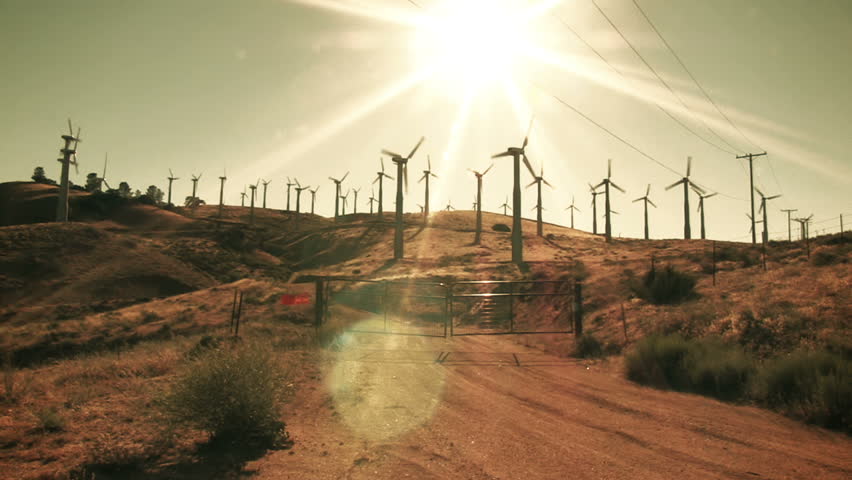 renewable energy future - wind turbines Stock Footage Video (100% ...