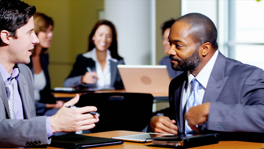 Business Interviews Meetings Being Held Stock Footage Video (100% ...