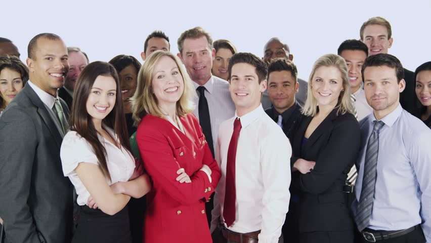 Twelve People Among Bookshelves Library Stock Footage Video (100% ...