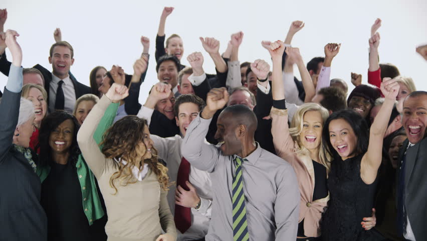 Portrait of a Large Group Stock Footage Video (100% Royalty-free ...